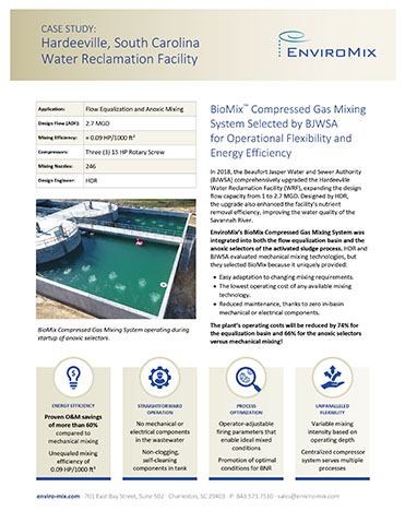 Hardeeville, SC: BioMix System Chosen for Upgrade