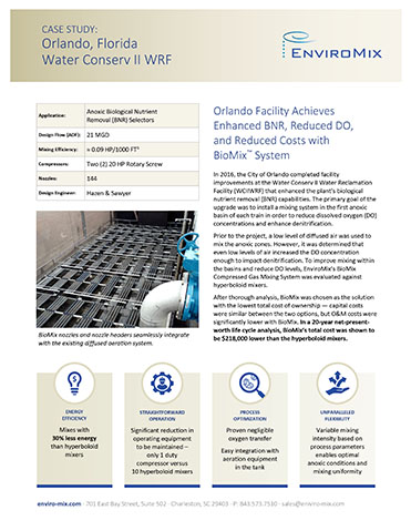 Orlando, FL: BioMix System Enhances BNR and Reduces DO